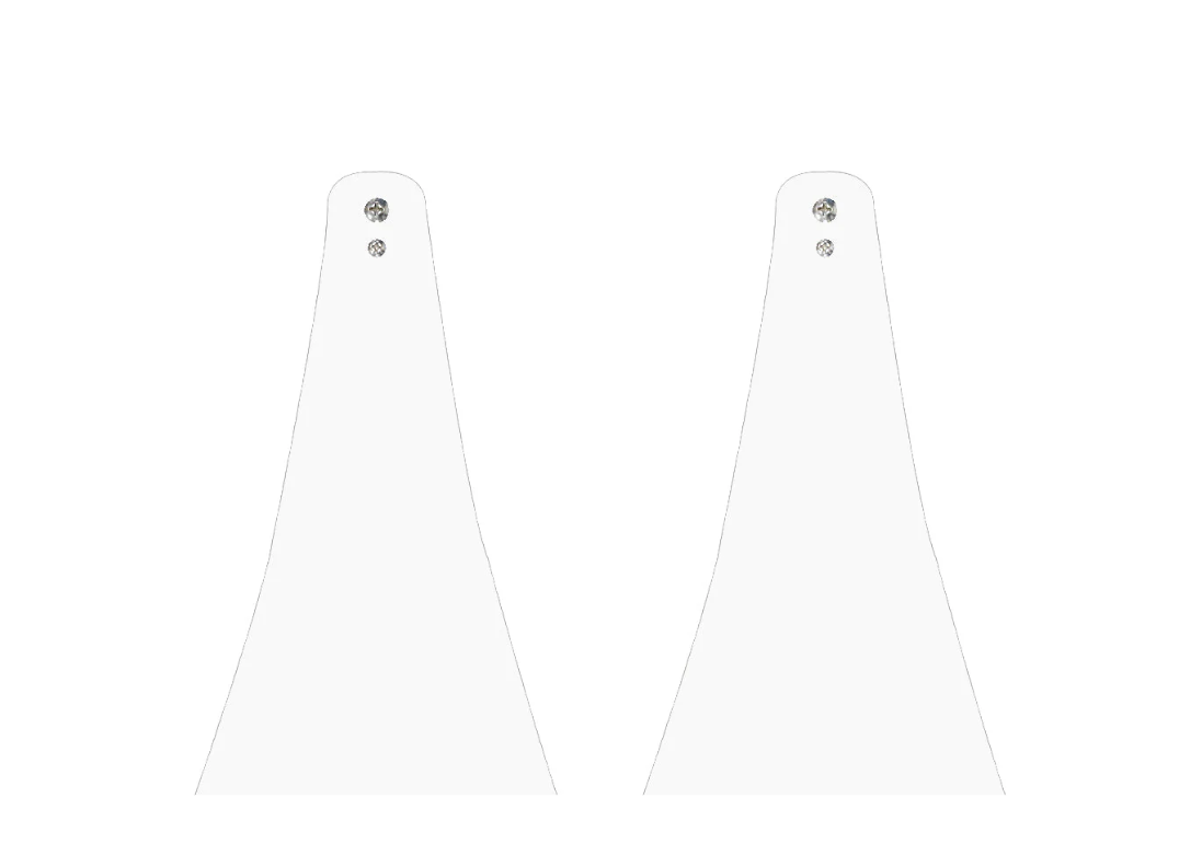 Infratech Heater Extended 8" Pair of Brackets for C/CD Series - White