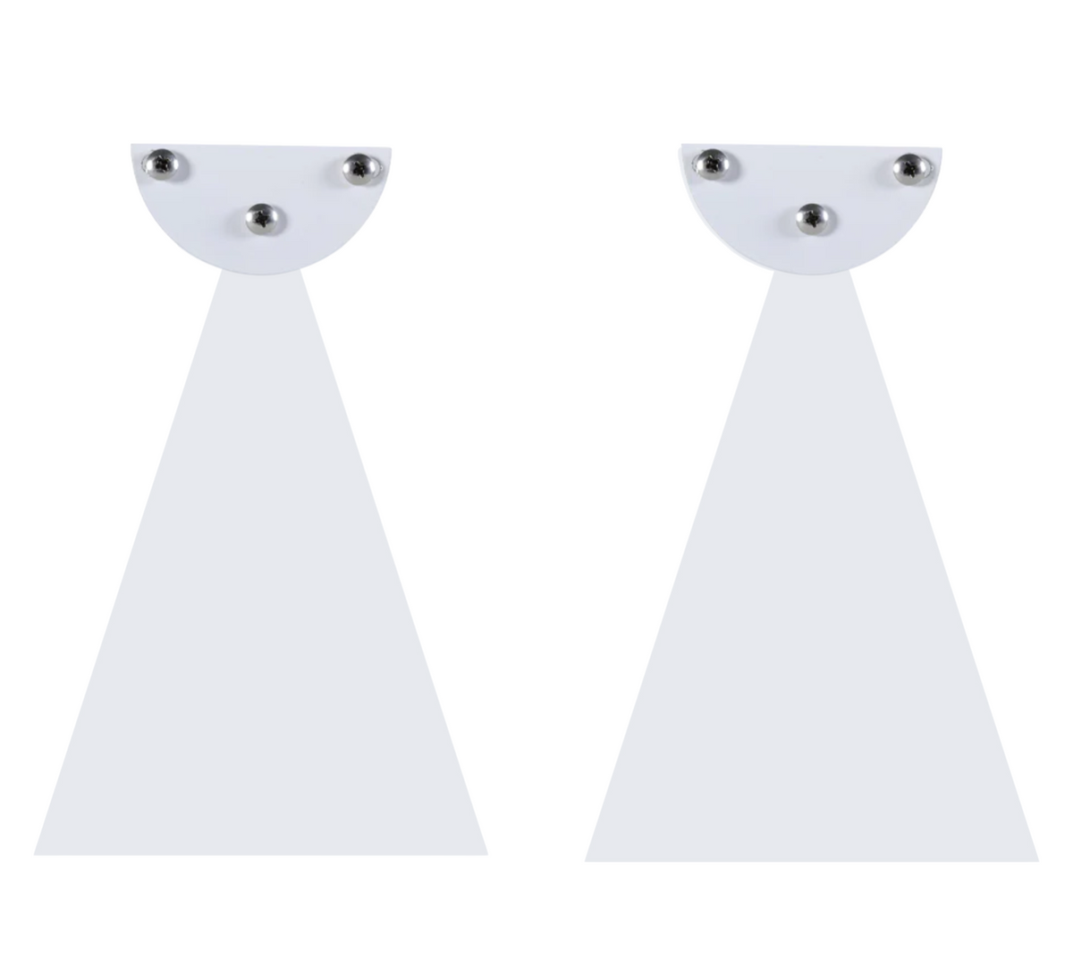 Infratech Heater Extended 1" Pair of Brackets for W/WD Series - White