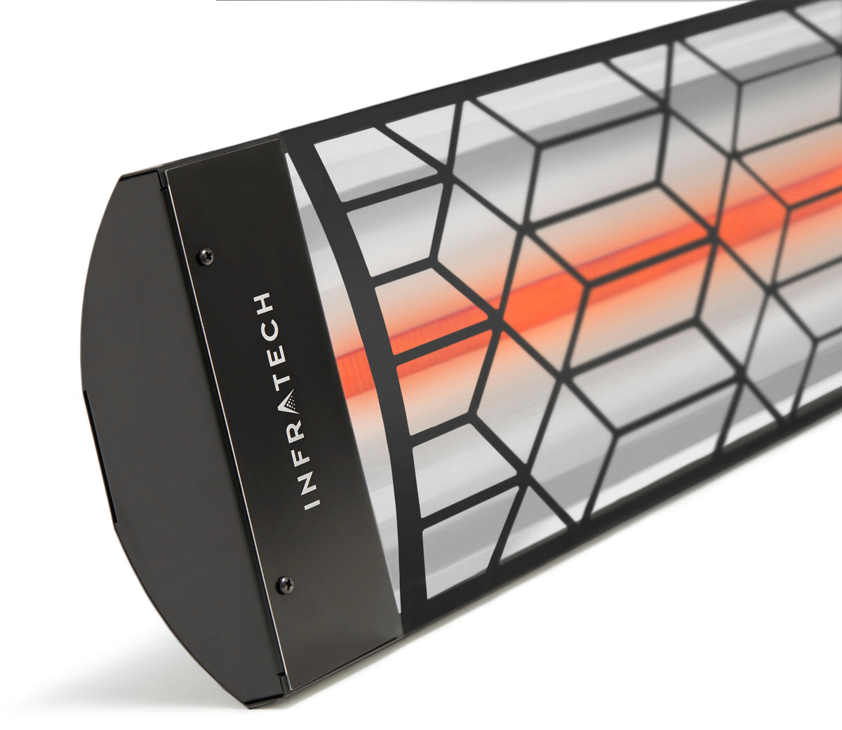 Infratech C2648BL2 Single Element Heater with Black Craftsman Motif