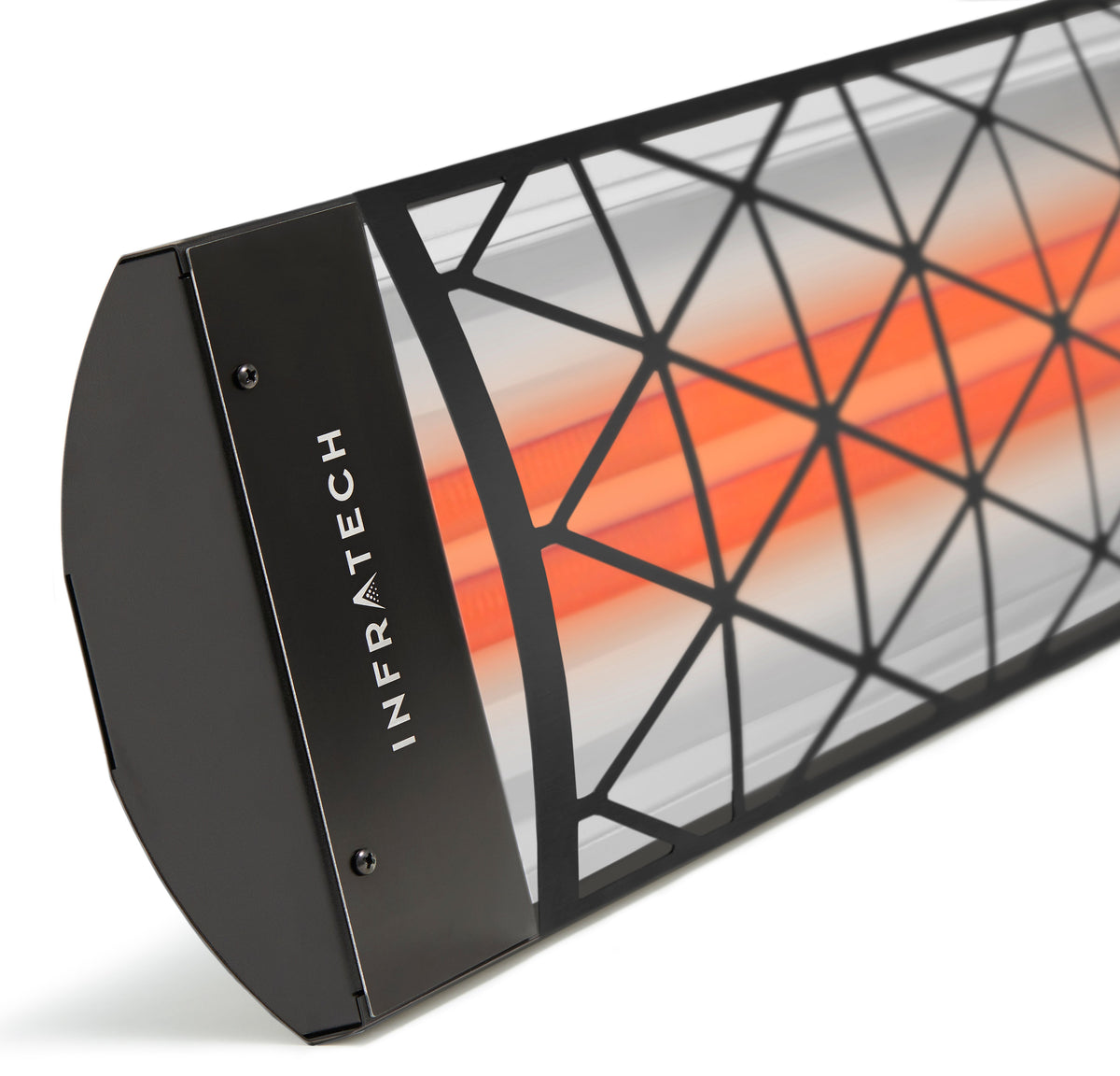 Infratech CD5248BL1 Dual Element Heater with Black Contemporary Motif