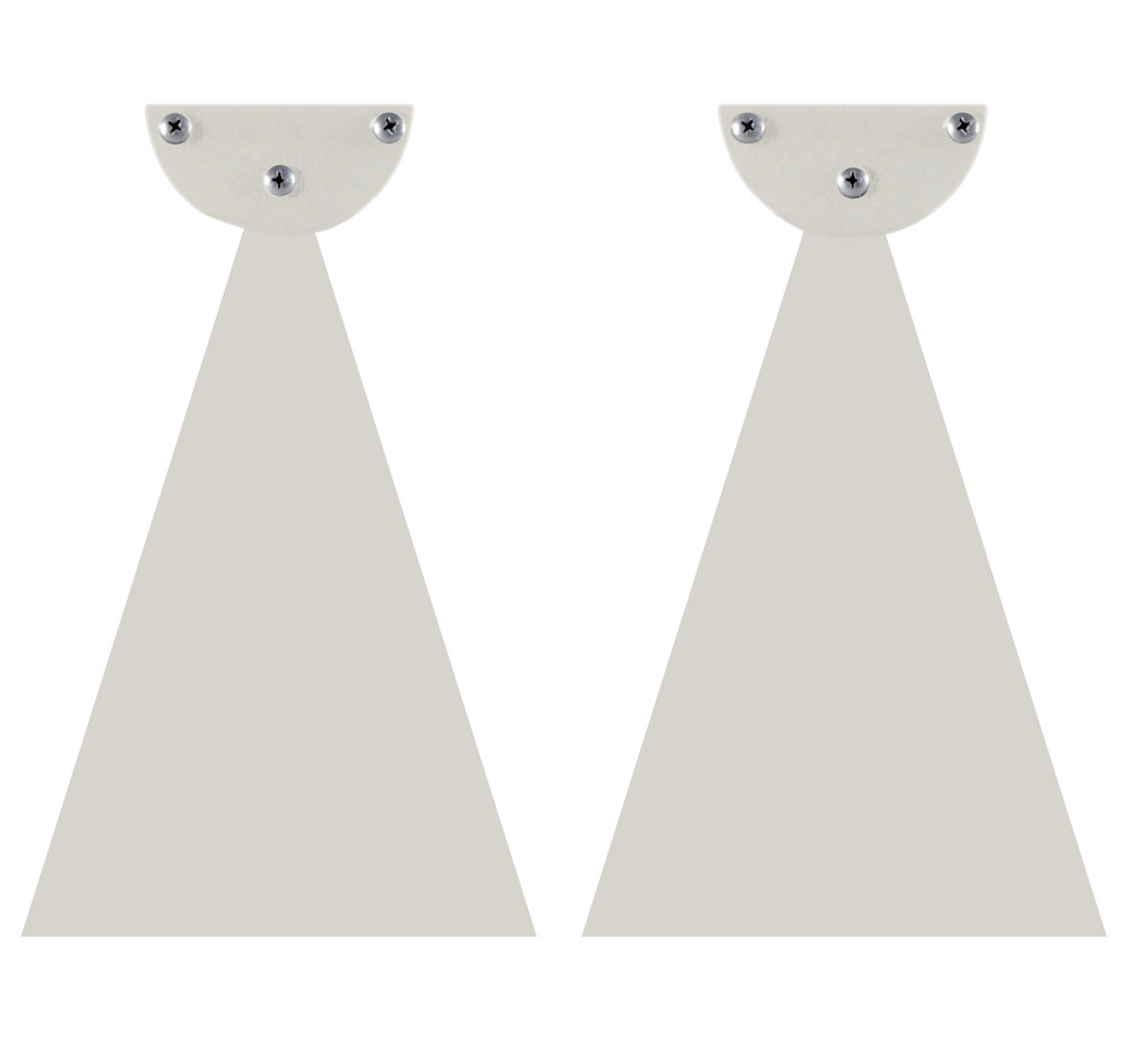 Infratech Heater Extended 12" Pair of Brackets for W/WD Series - Biscuit